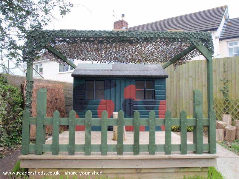 They start those sheddies young in Wales- Dylan's Army Base Shed ...