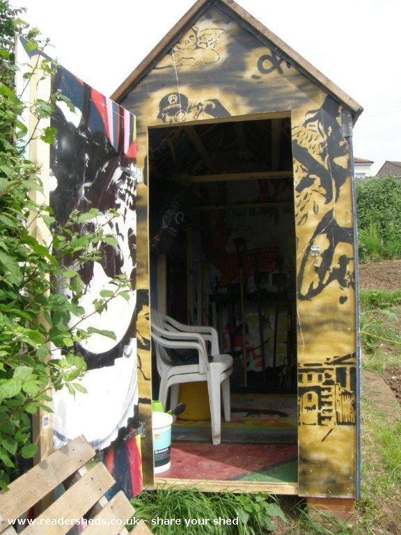 Urban Art Allotment Shed, Unexpected/Unique, owned by Sheddie Matthew ...