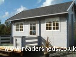 Front in the summer of shed