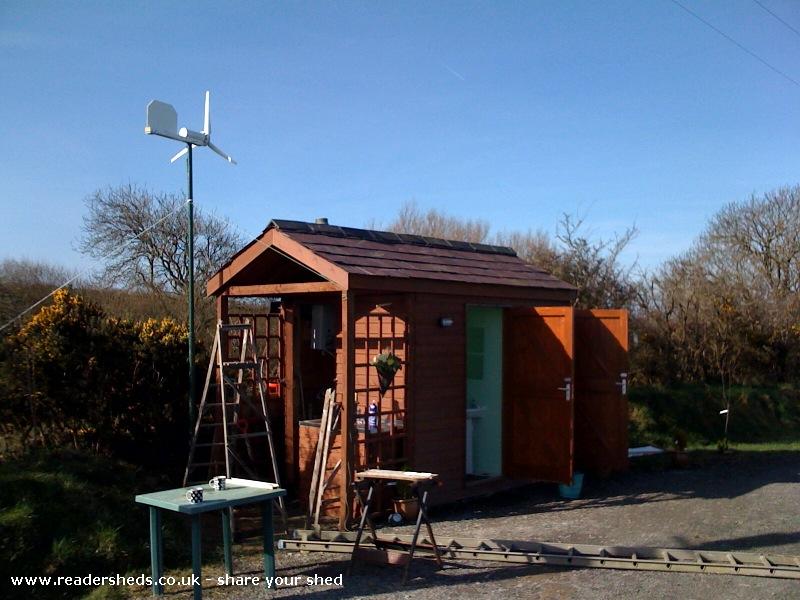 Wind Powered Shower Shed, Unexpected/Unique, owned by Sheddie Gareth ...